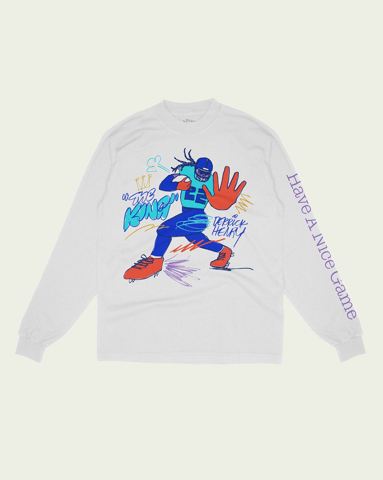 The Sketch-22 Derrick Henry Longsleeve Tee – HANG™ | Have A Nice Game®